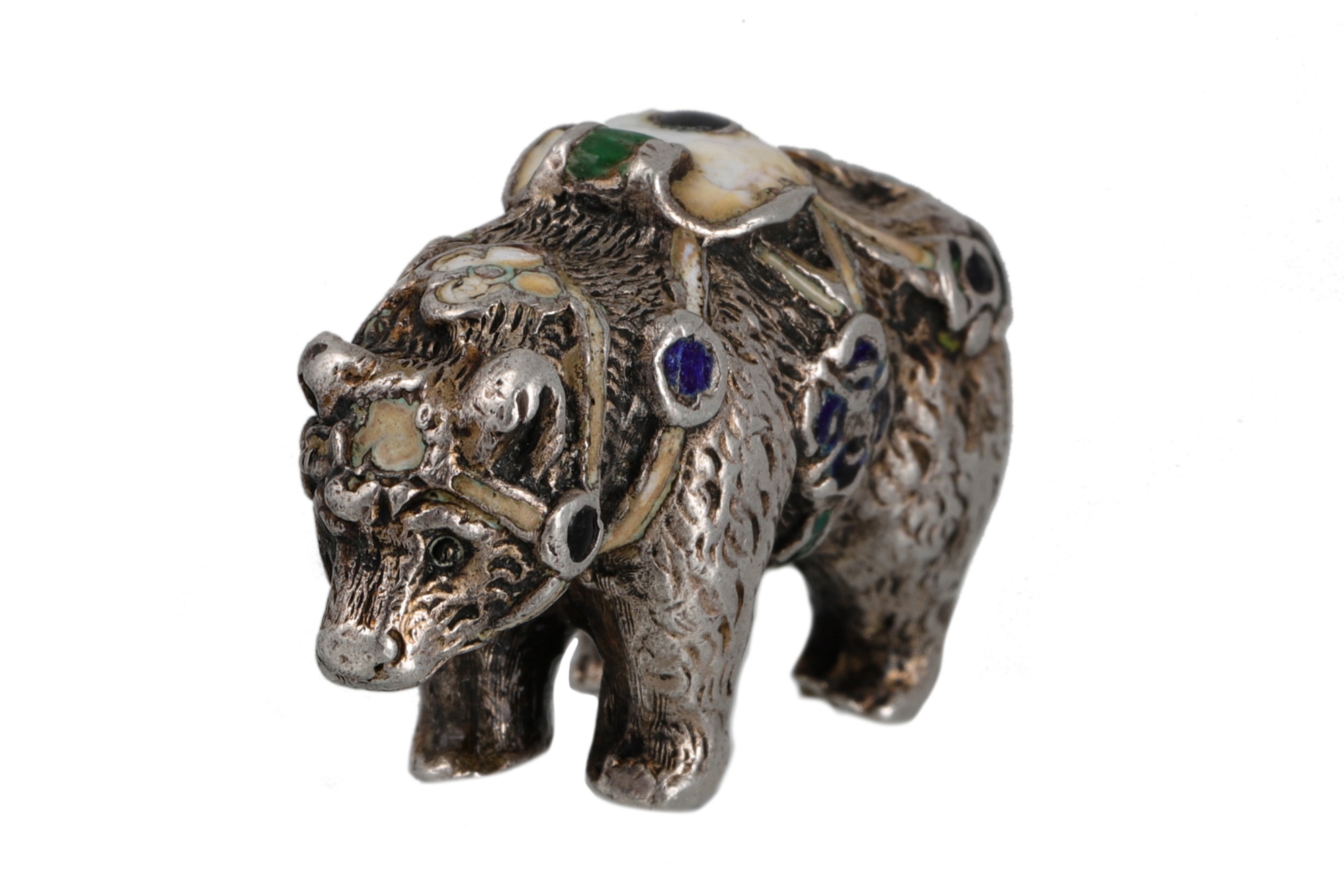 Lot 101 - A 19TH CENTURY CONTINENTAL SILVER CIRCUS