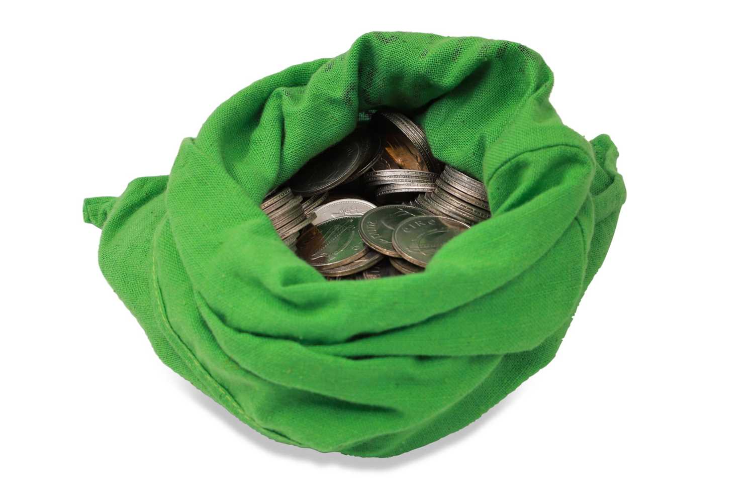 Lot 393 - ONE SACK OF IRISH DECIMAL £1 COINS 2.3 kg.