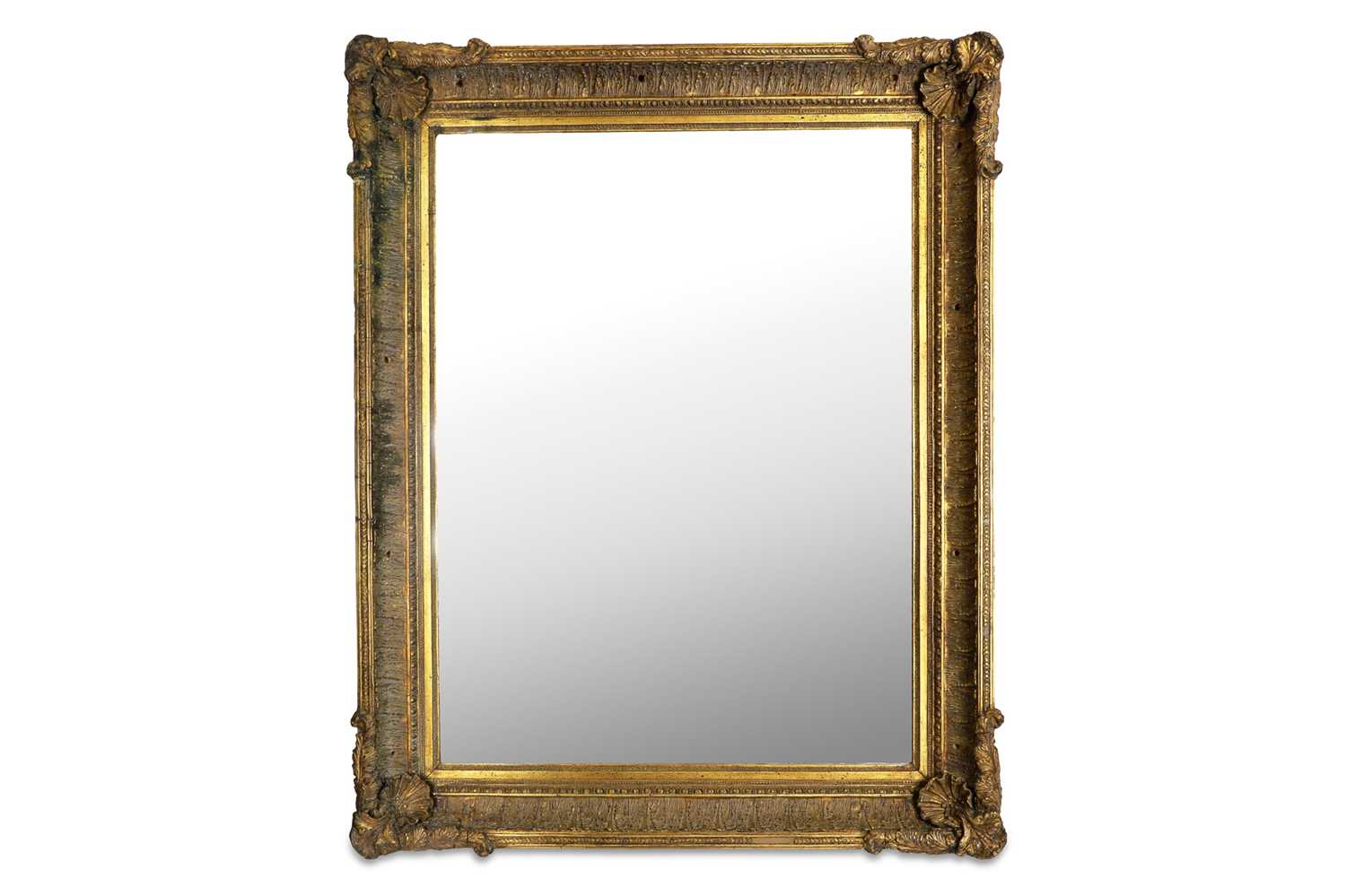 Lot 371 - A VERY LARGE FRAMED GILT & GESSO BEVELLED