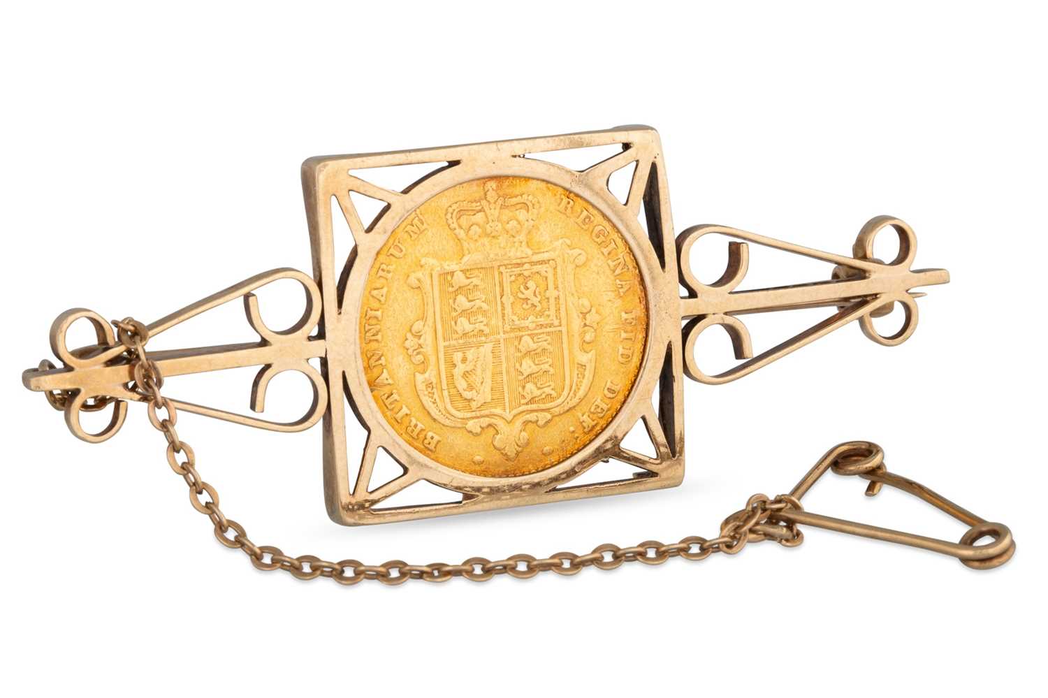 Lot 425 - AN 1844 GOLD HALF SOVEREIGN ENGLISH COIN,