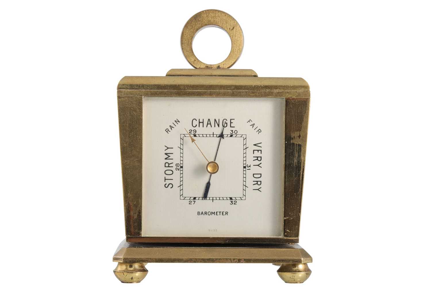 Lot 458 - A MID 20TH CENTURY DESKTOP BRASS ROTATING