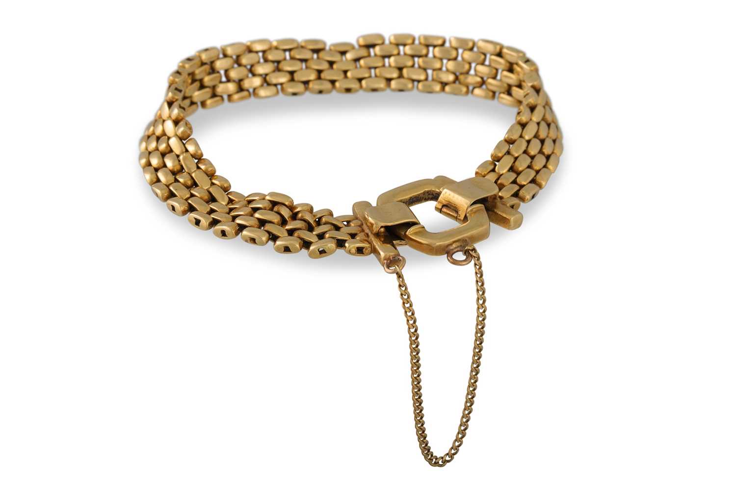 Lot 294 AN 18CT YELLOW GOLD FLEXIBLE BRICK LINK lot-294-an-18ct-yellow-gold-flexible-brick-link