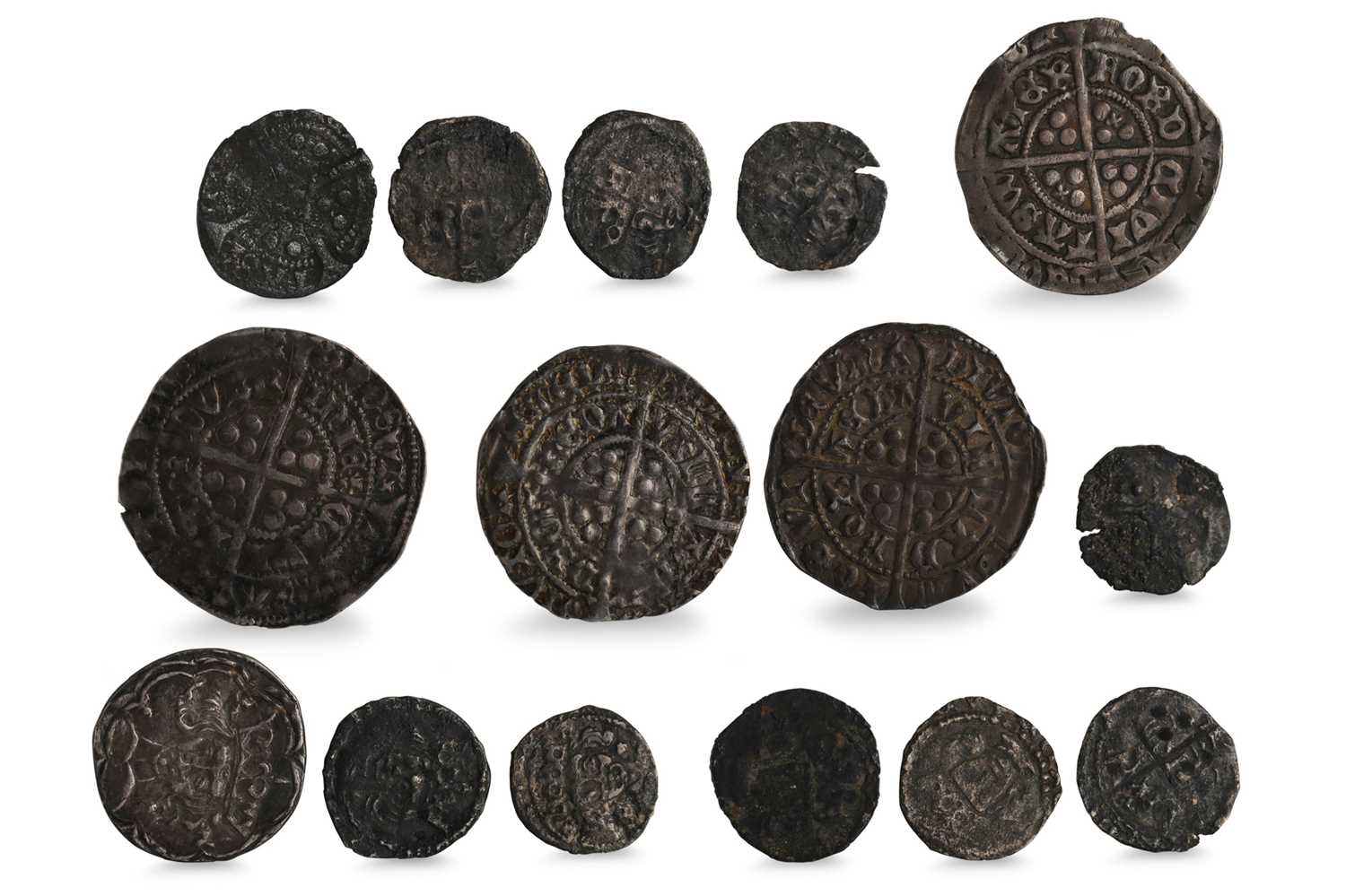 Lot 452 - 1473/77 EDWARD IV SILVER IRISH COINS, 5 X