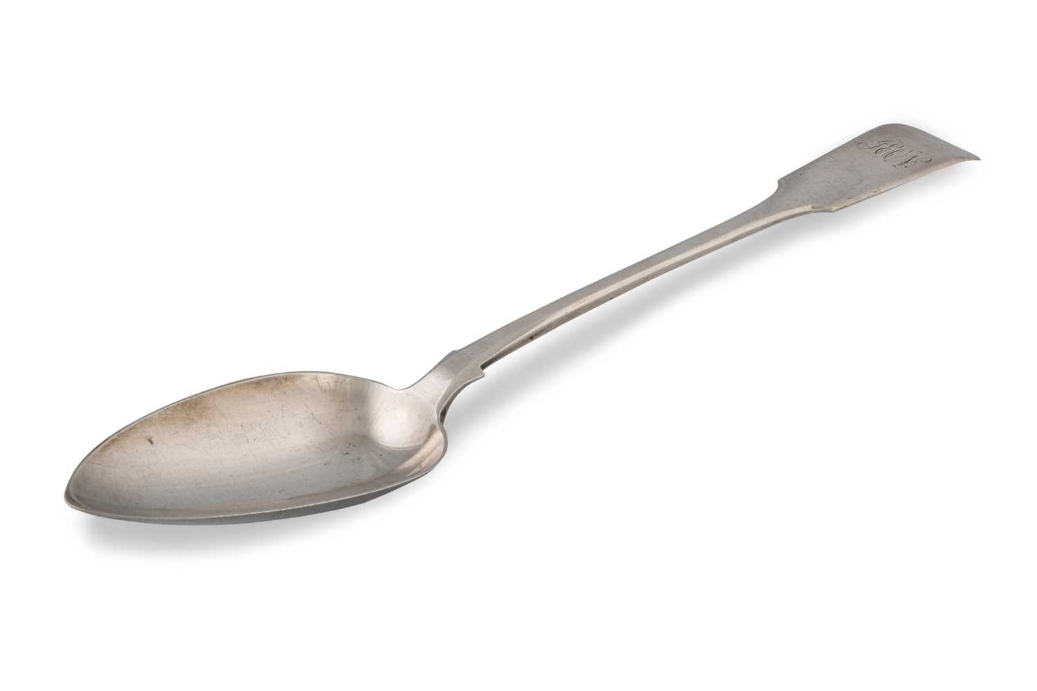 Lot 489 - A WILLIAM IV IRISH SILVER SERVING SPOON,