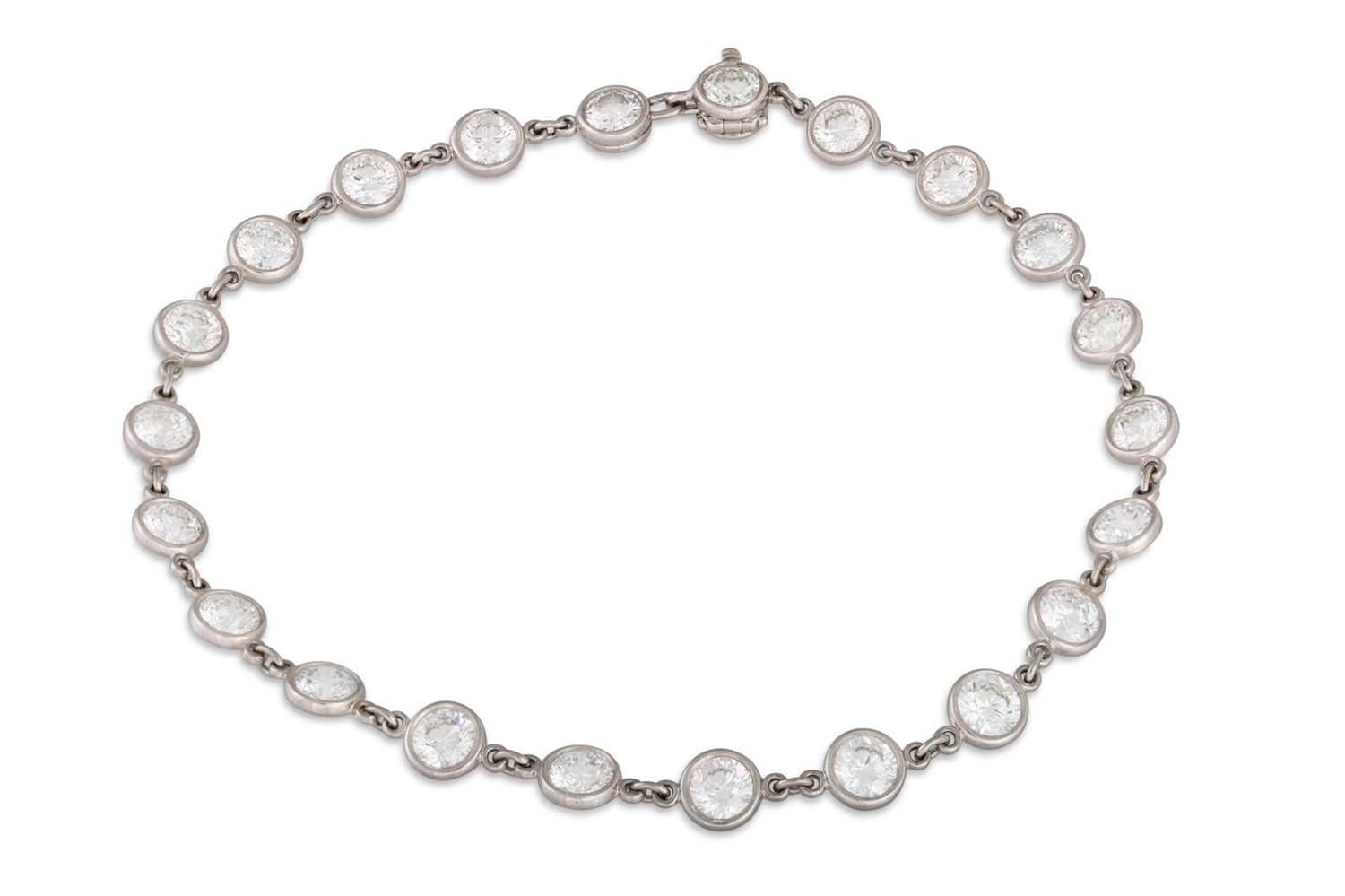 Lot 309 - A DIAMOND BRACELET, by Elsa Peretti for